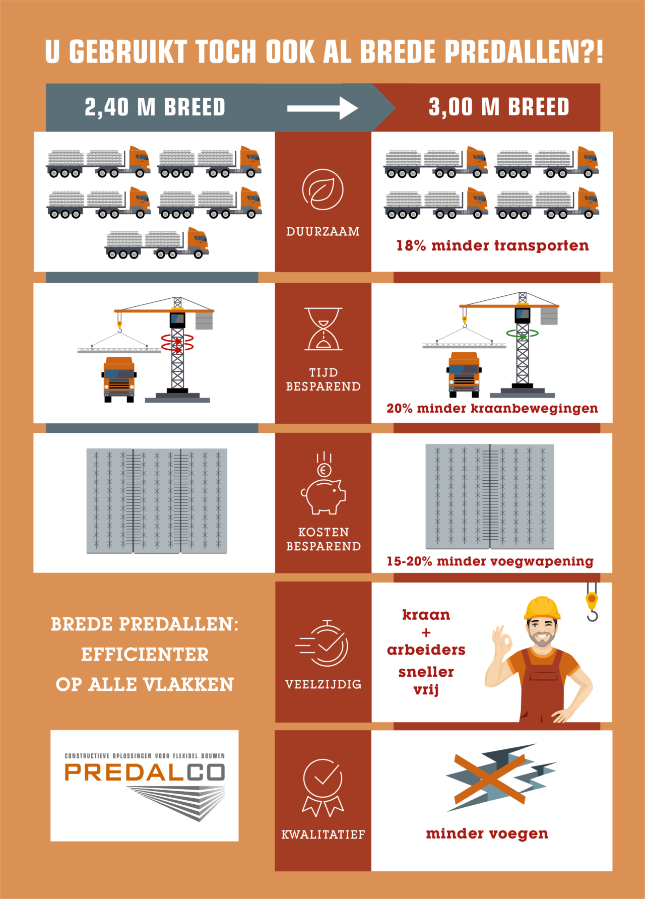 Voordelen predallen | Breedvloerplaten | Predalco Lokeren